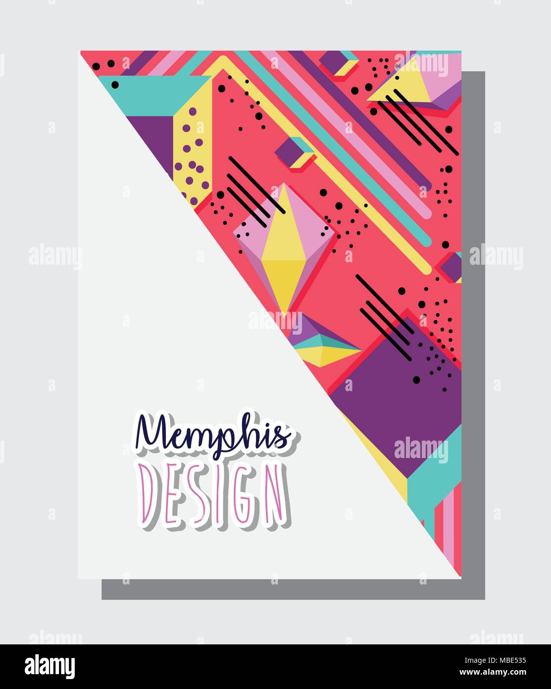 Memphis template and background Stock Vector Image & Art - Alamy