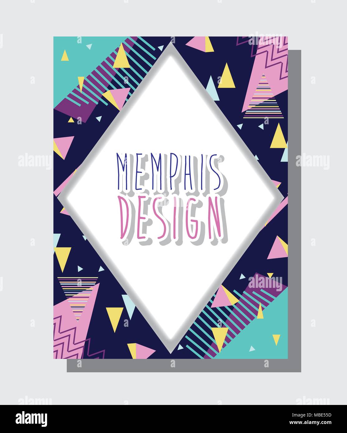 Memphis template and background Stock Vector Image & Art - Alamy