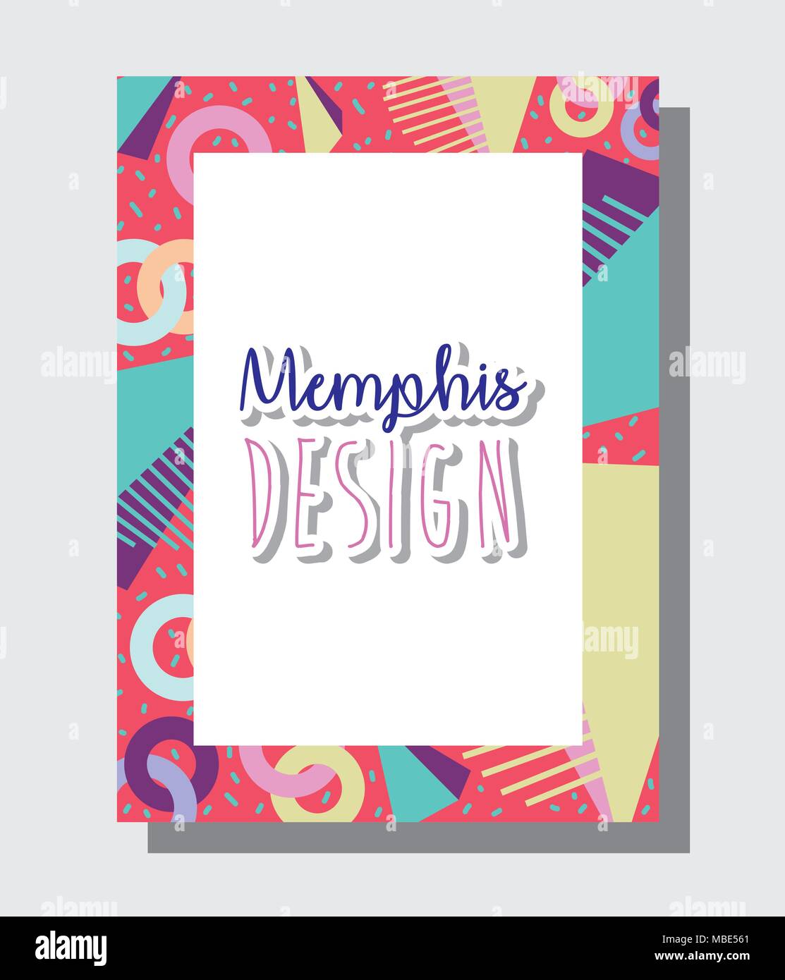 Memphis template and background Stock Vector Image & Art - Alamy