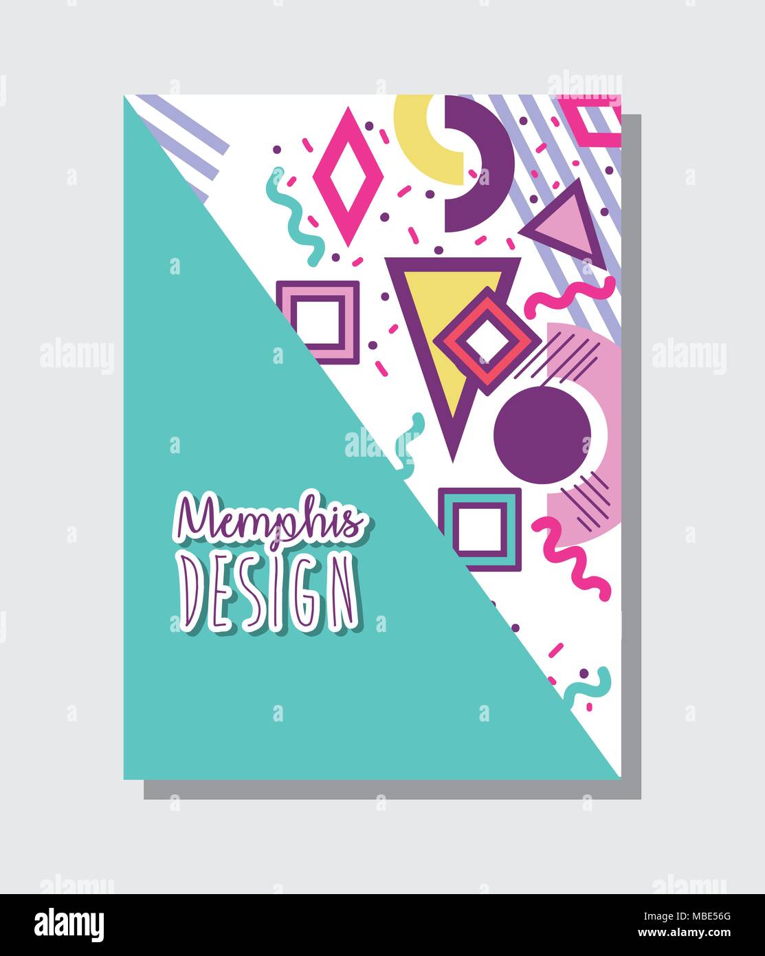 Memphis template and background Stock Vector Image & Art - Alamy