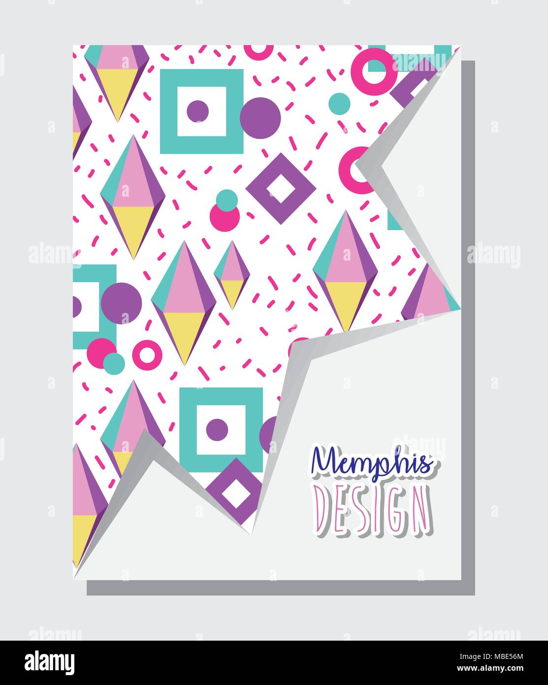 Memphis template and background Stock Vector Image & Art - Alamy
