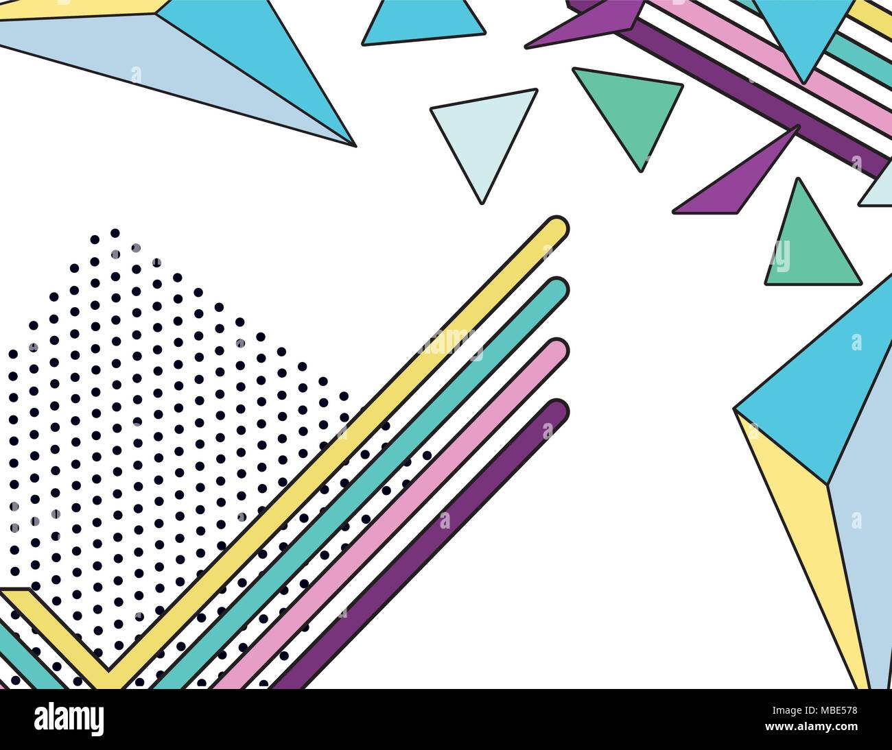 Memphis colorful background design Stock Vector Image & Art - Alamy