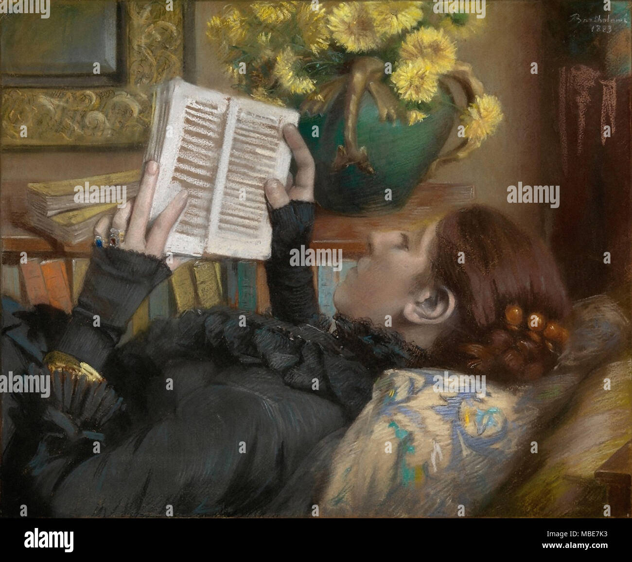 Bartholome Albert - Woman Reading Stock Photo - Alamy