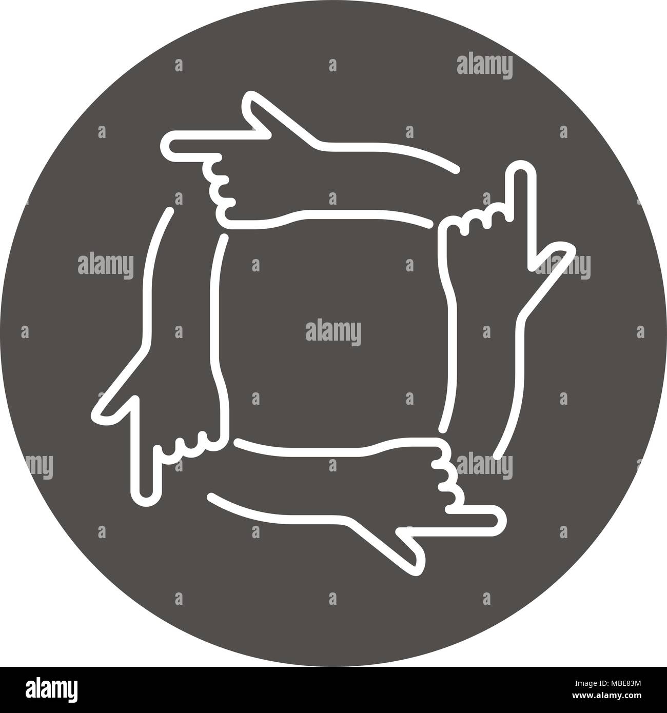 Finger Pointing At Each Other Stock Vector Images - Alamy