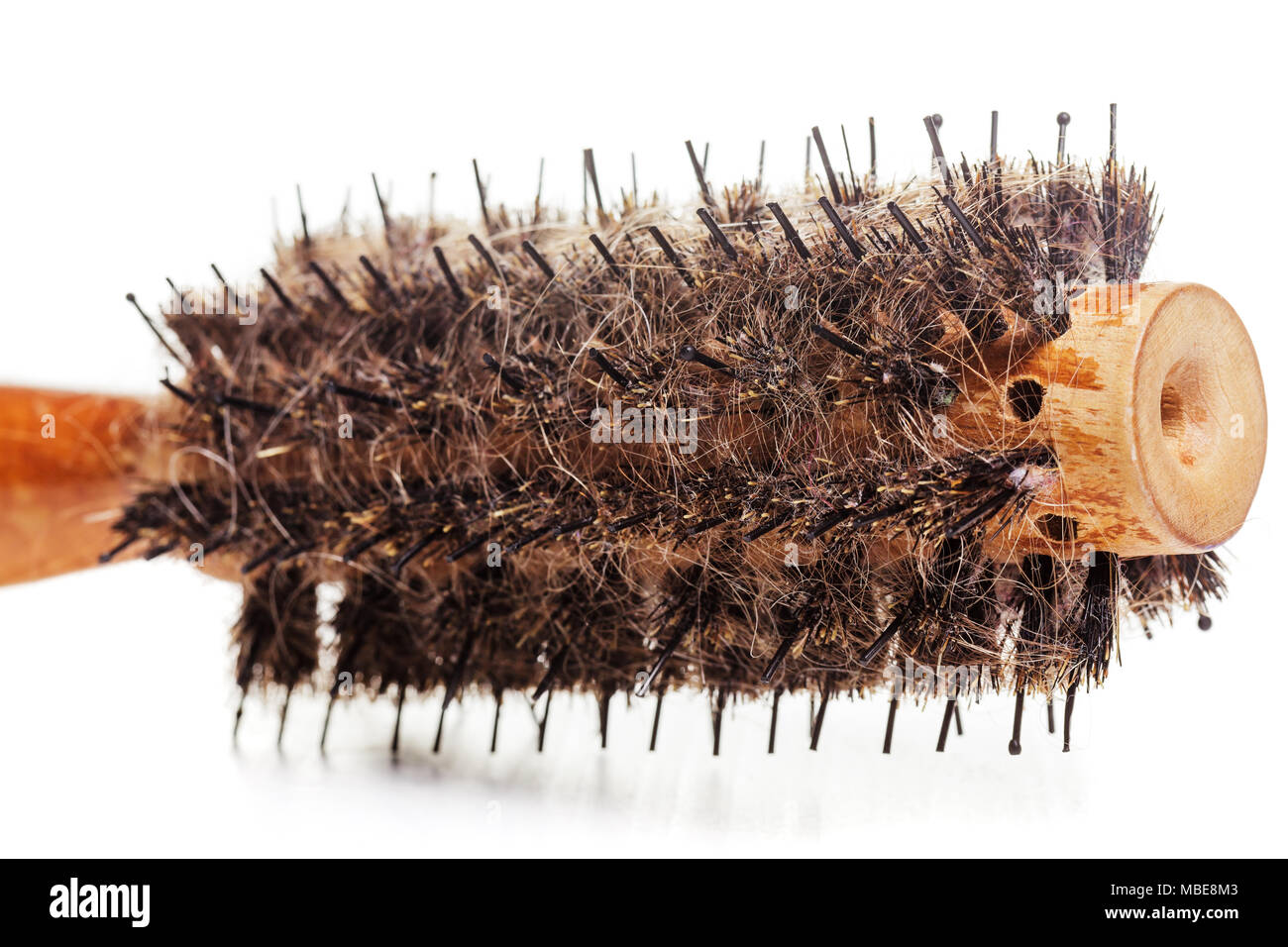 Dirty comb with coiled hair Stock Photo - Alamy