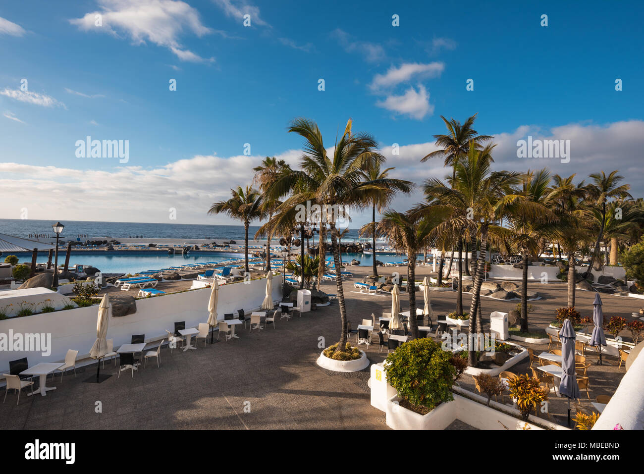 Lago Martianez pools in Puerto de la Cruz, Tenerife, Canary islands ...