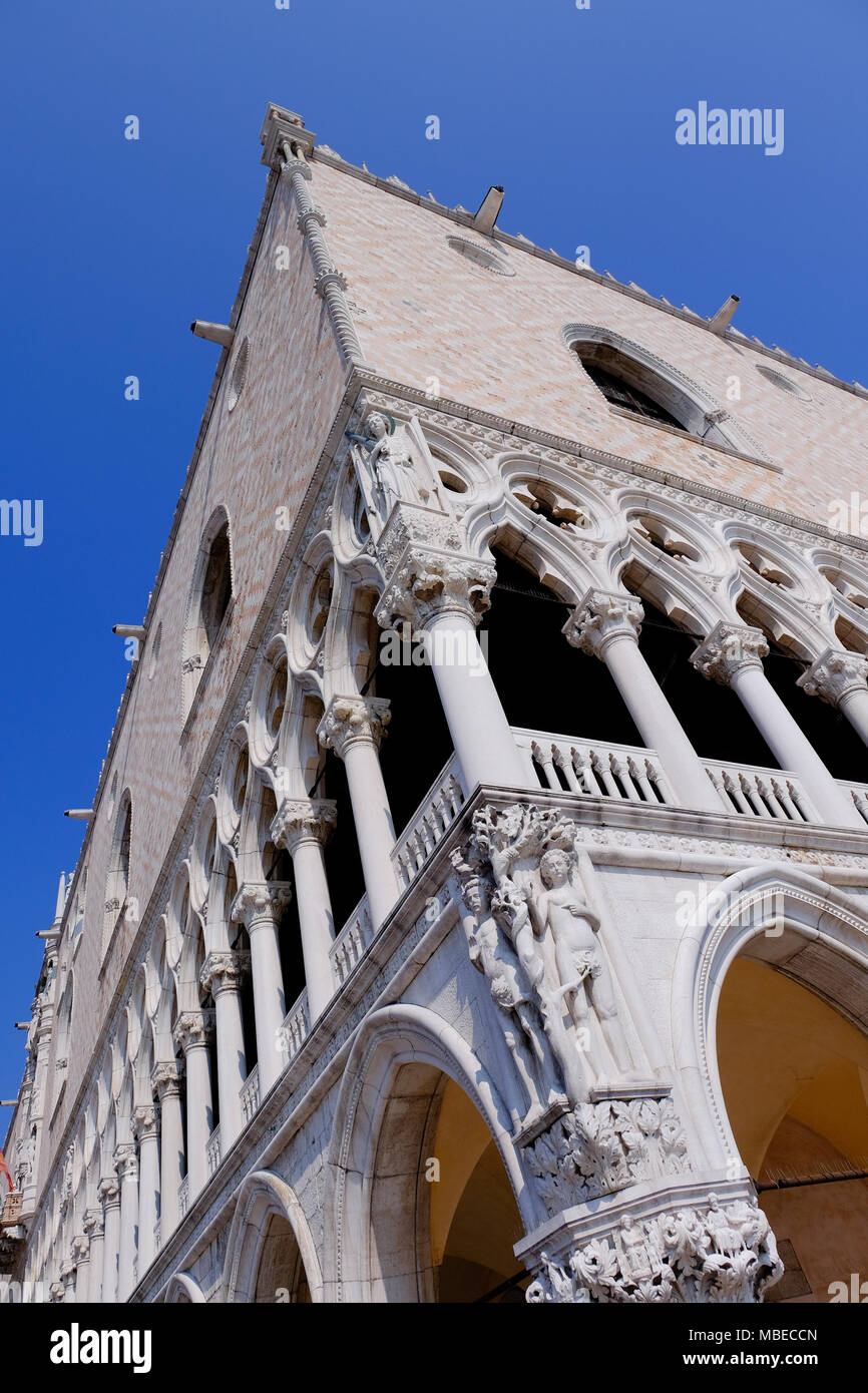 a corner of the Doge's Palace Venice in St Marks Square Stock Photo - Alamy