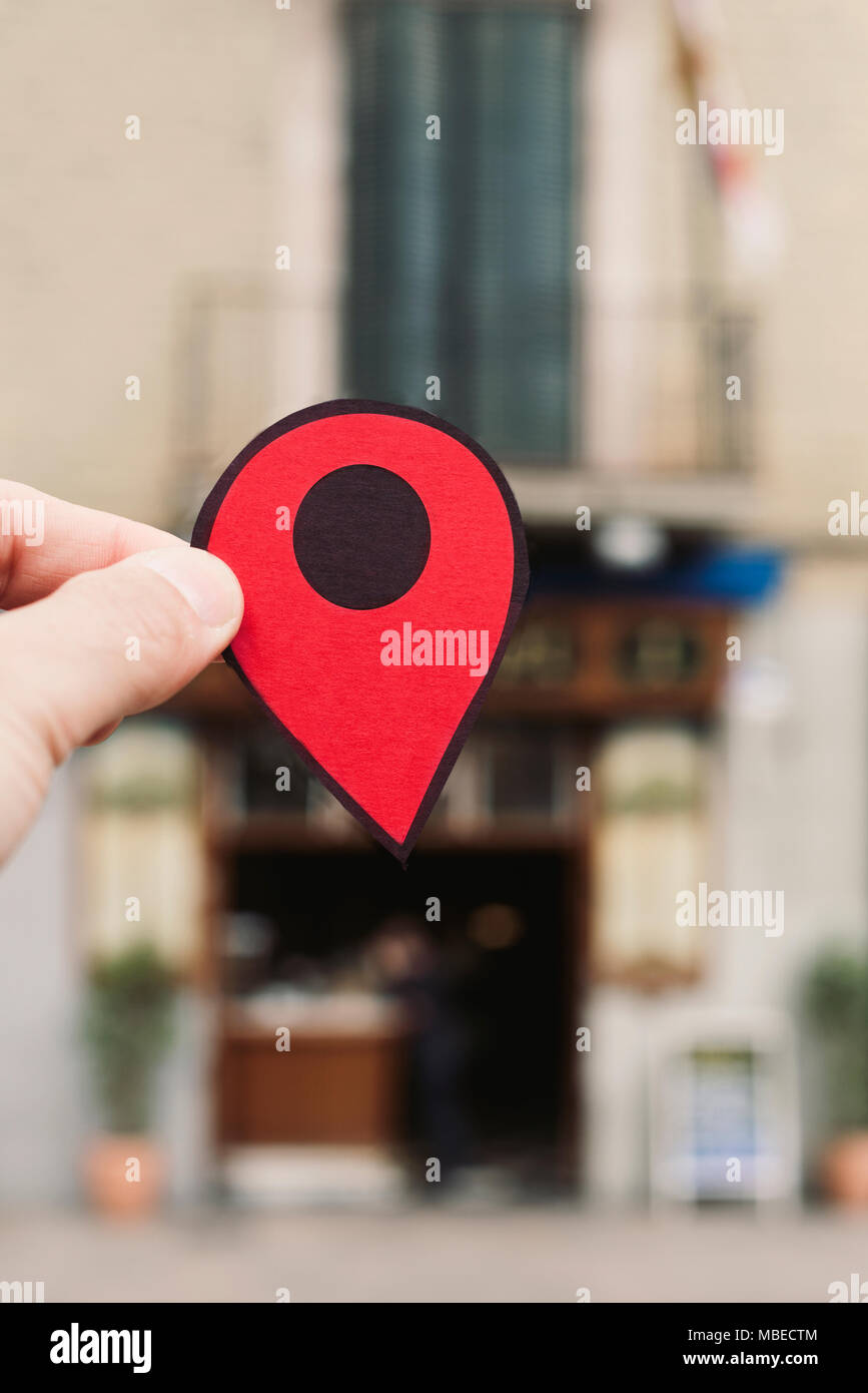 Map Mark Make Unrecognizable High Resolution Stock Photography and ...