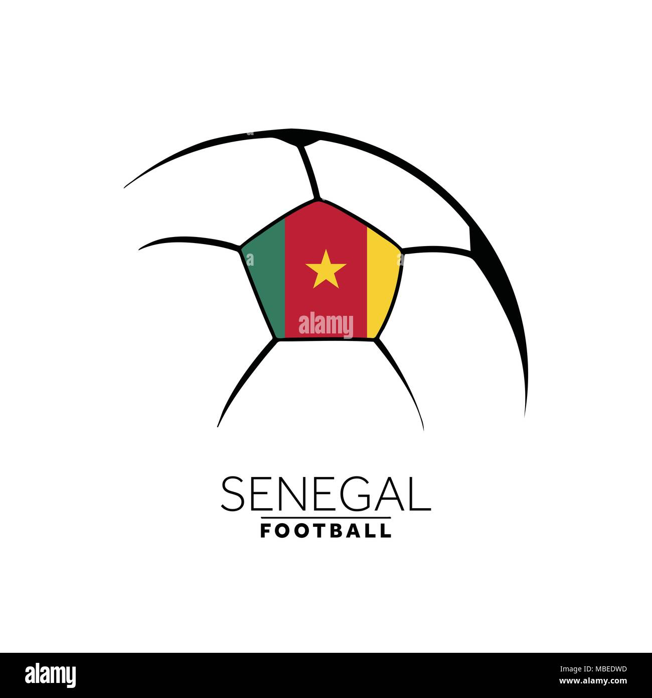 Senegal football logo Stock Vector Images - Alamy