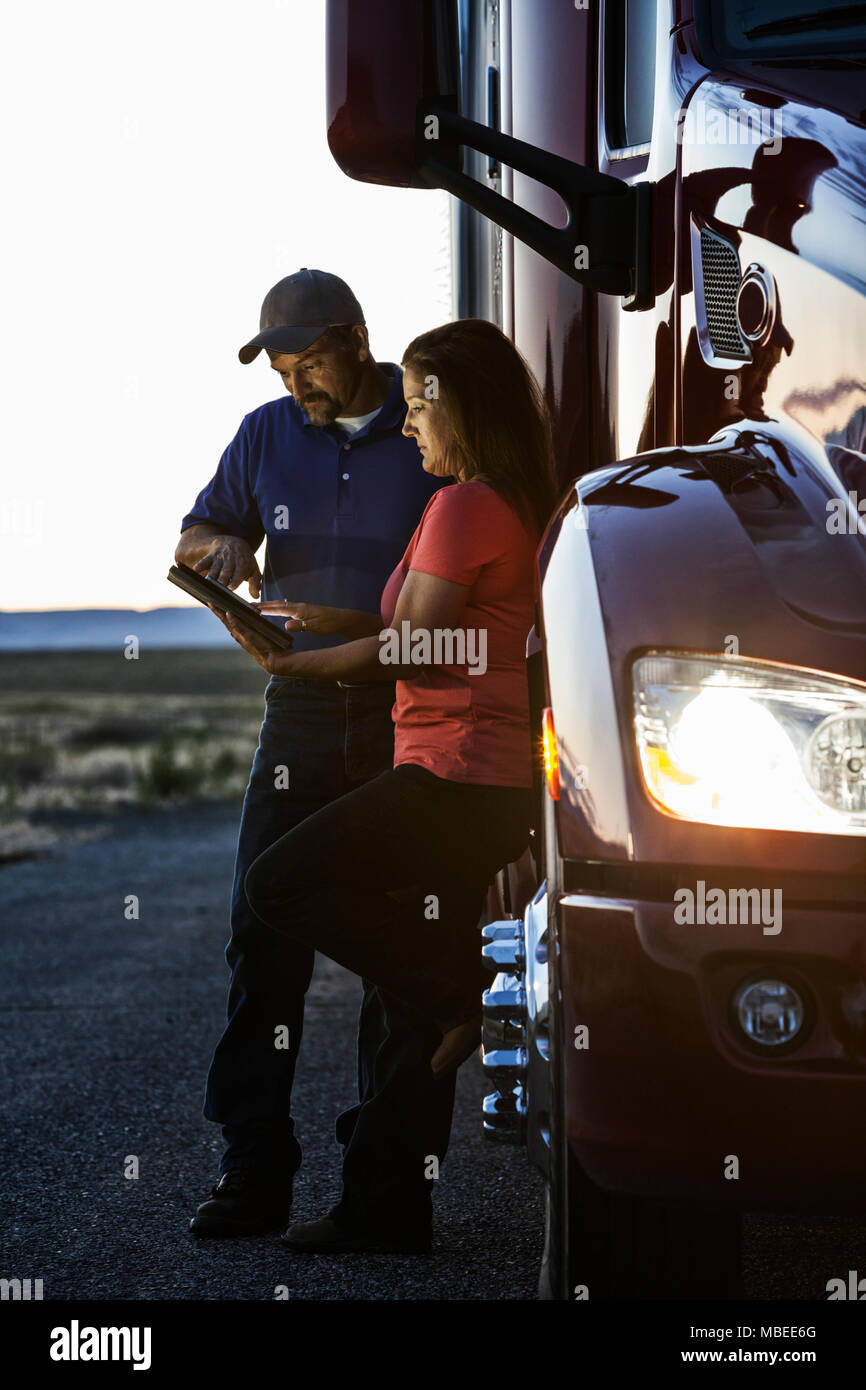 Log truck driver hi-res stock photography and images - Alamy