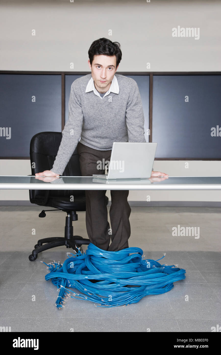 Tangled ethernet cables hi-res stock photography and images - Alamy
