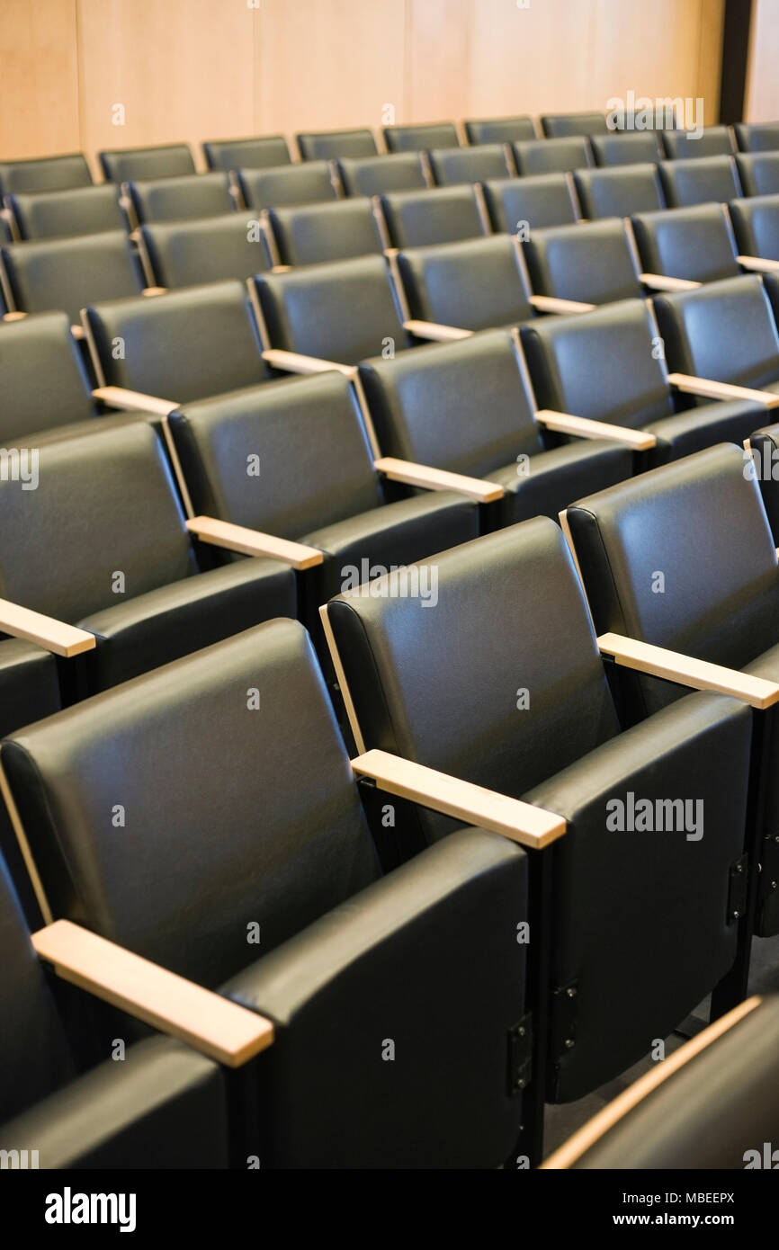 Chairs in a conference room or lecture theatre Stock Photo - Alamy