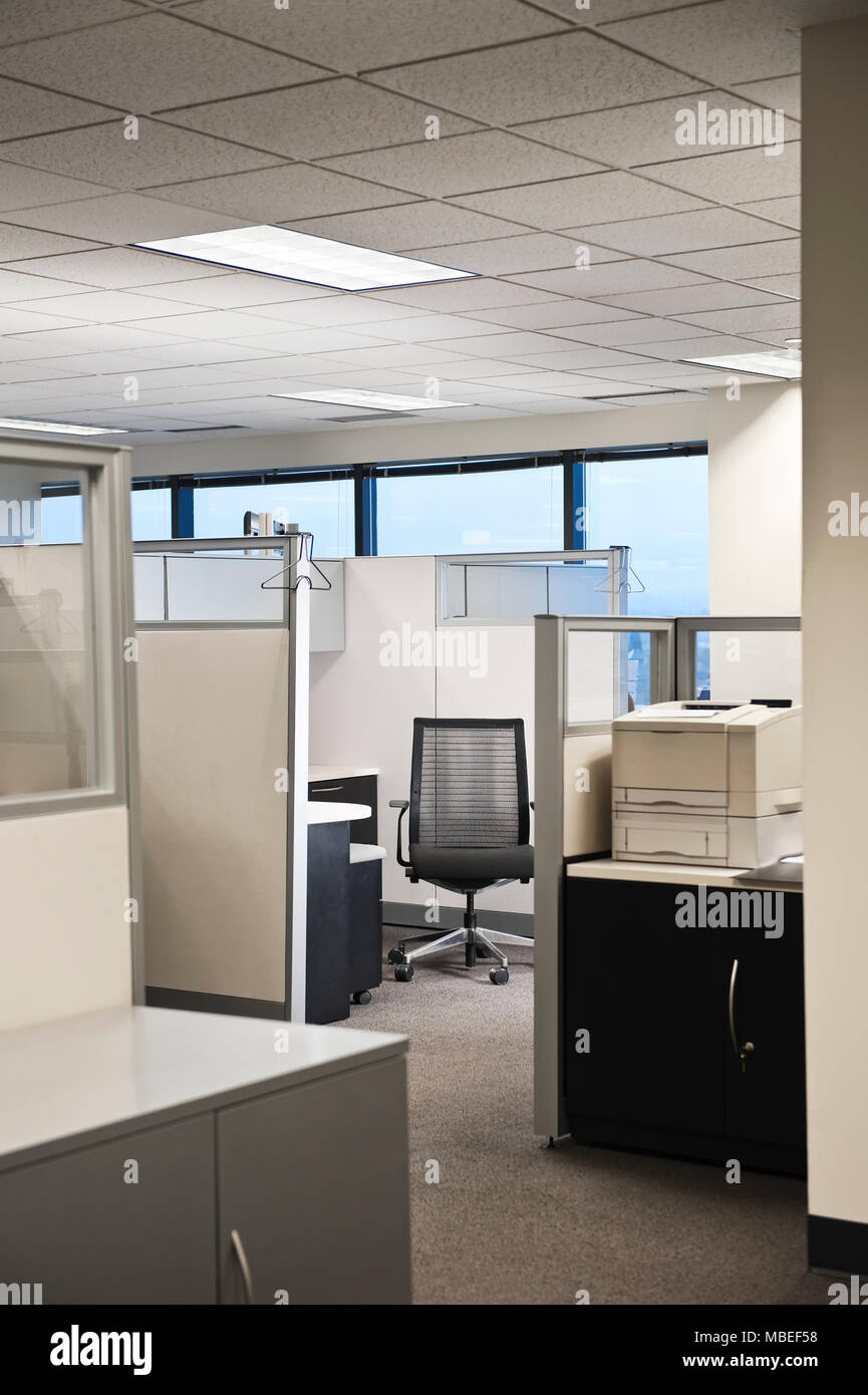 Interior of cubicle offices Stock Photo - Alamy
