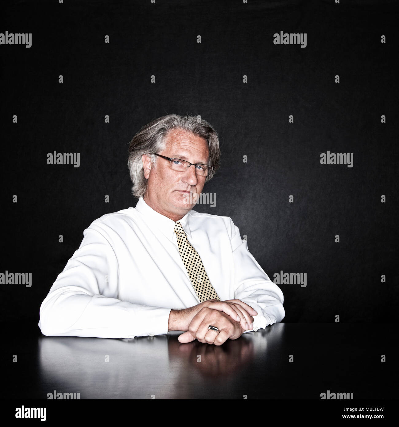 Portrait actor black shirt tie hi-res stock photography and images - Alamy