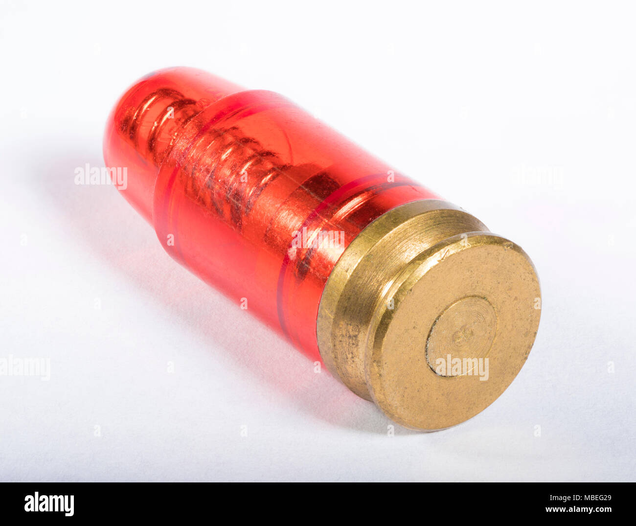 Dummy load cartridge designed for trigger control practice with a ...