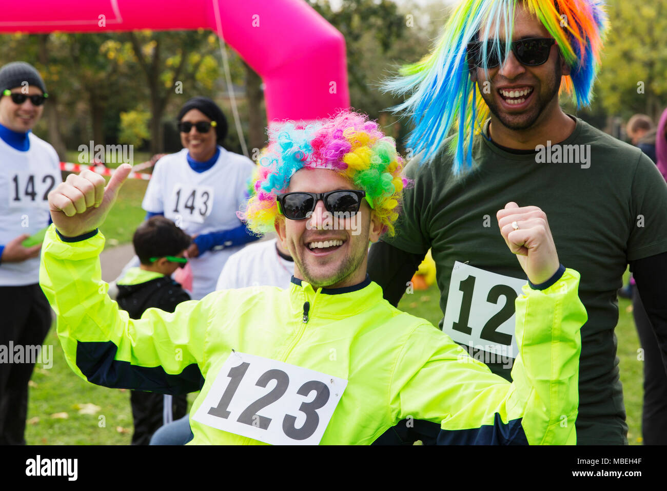 Man wearing wig hi-res stock photography and images - Alamy