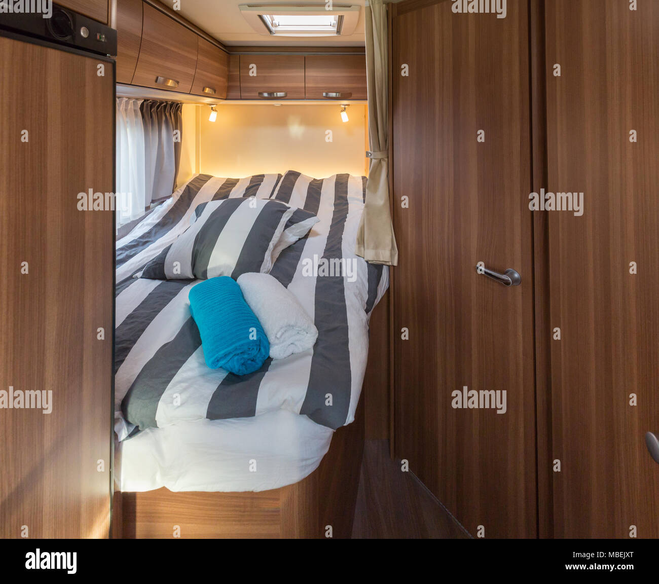 Inside view of an modern RV Stock Photo - Alamy