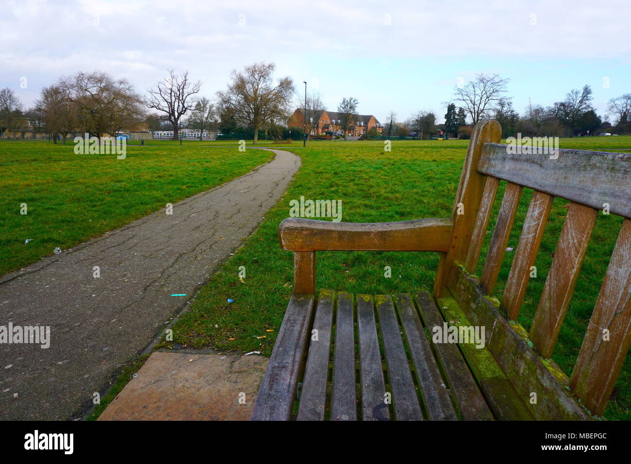 Walking Paths at Roe Green Park in Kingsbury, London, Brent, England, U ...