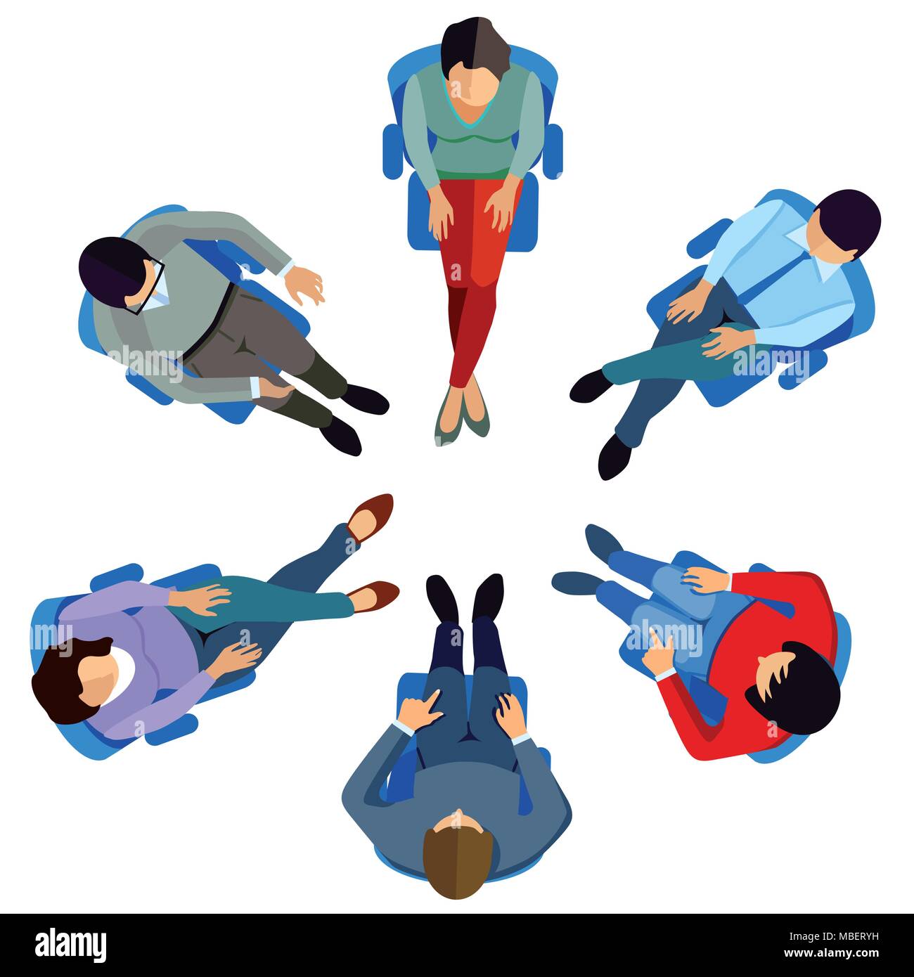 Community discussion group Stock Vector Images - Alamy