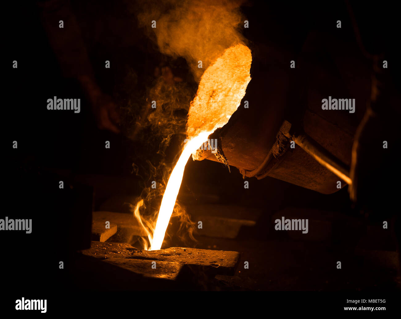 Metal melting furnace hi-res stock photography and images - Alamy