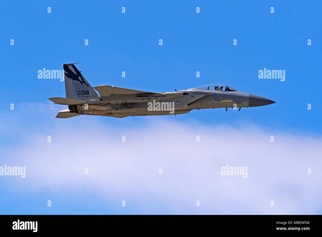 Airplane F-15 Eagle jet fighter Stock Photo - Alamy