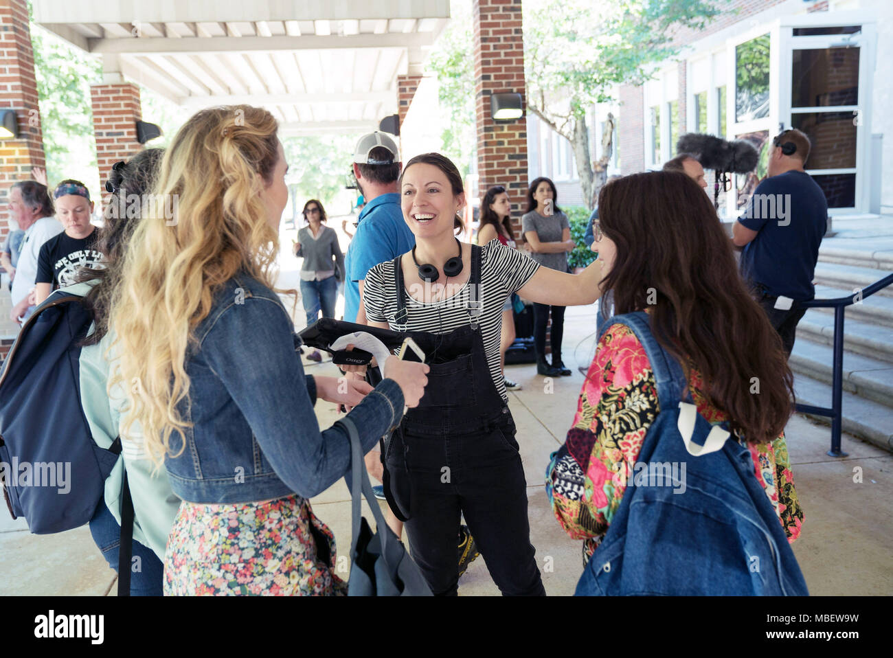 BLOCKERS, l-r: Geraldine Viswanathan, Kathryn Newton, director Kay ...