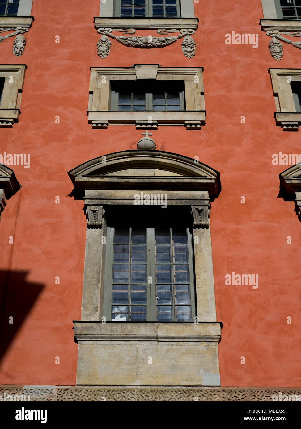 Windows of building, Gamla Stan, Stockholm, Sweden Stock Photo - Alamy