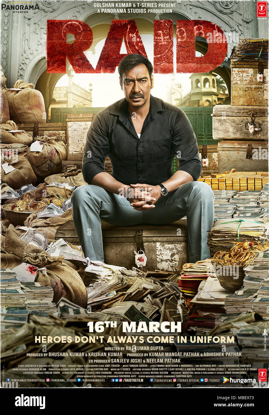 RAID, poster, Ajay Devgn, 2018. © Panorama Studios /Courtesy Everett ...