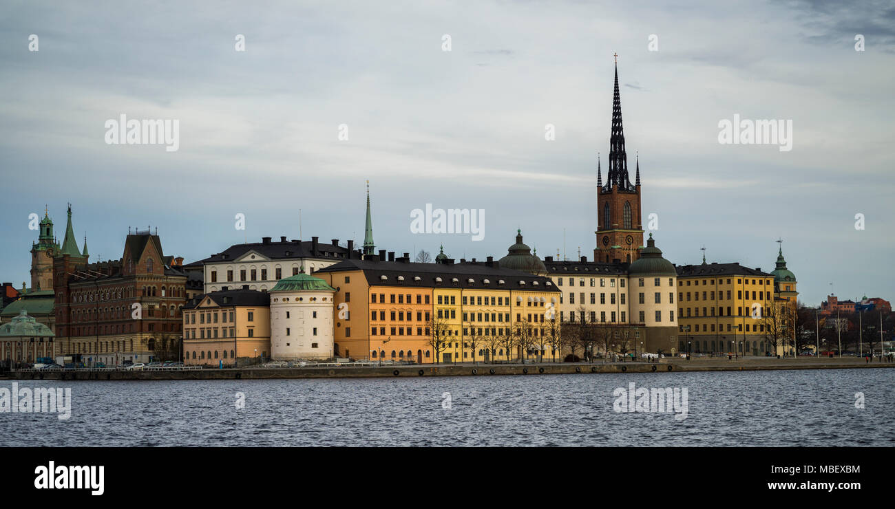 Buildings at waterfront, Gamla Stan, Stockholm, Sweden Stock Photo - Alamy