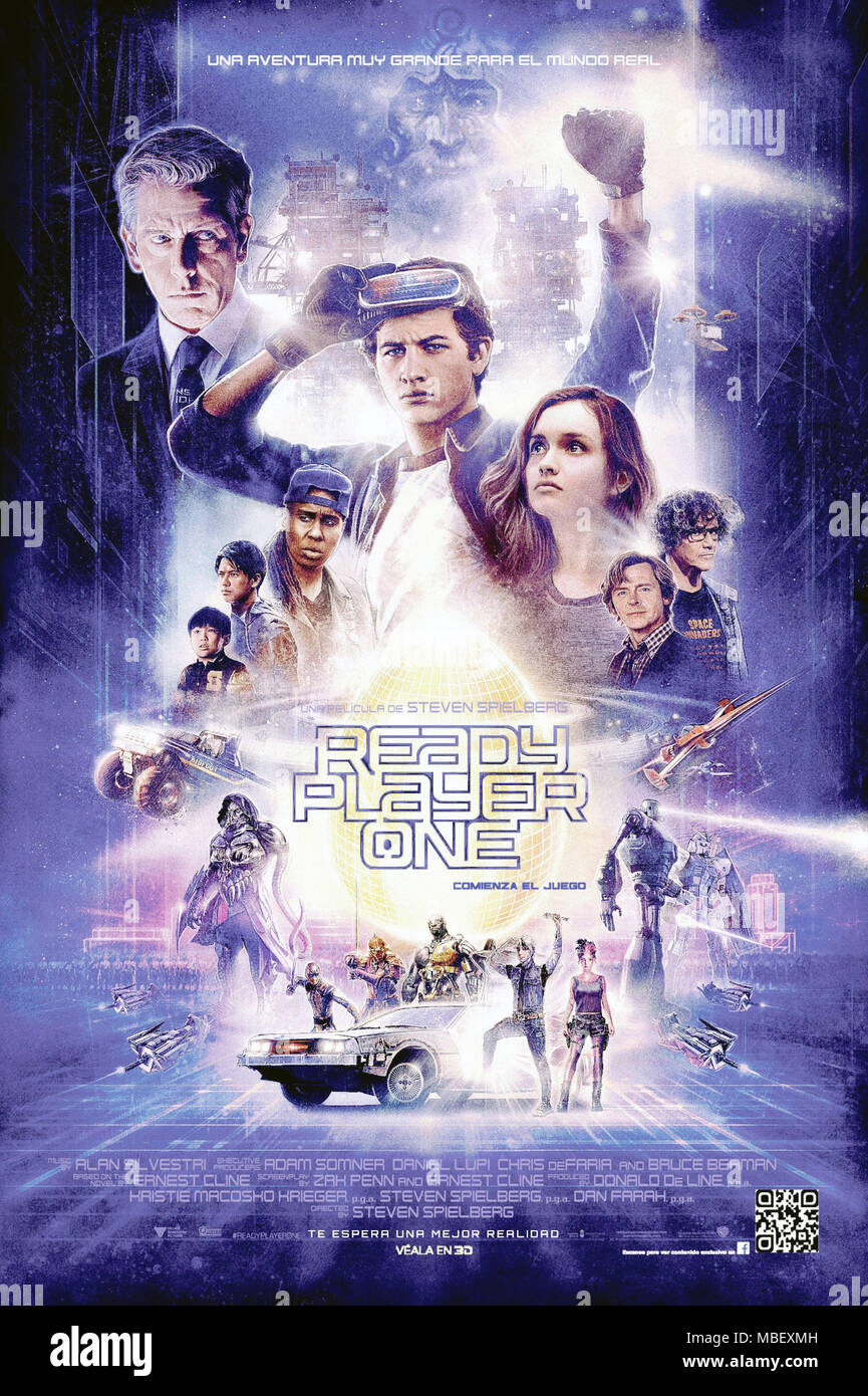 READY PLAYER ONE, Mexican poster, Ben Mendelsohn (top left), clockwise ...