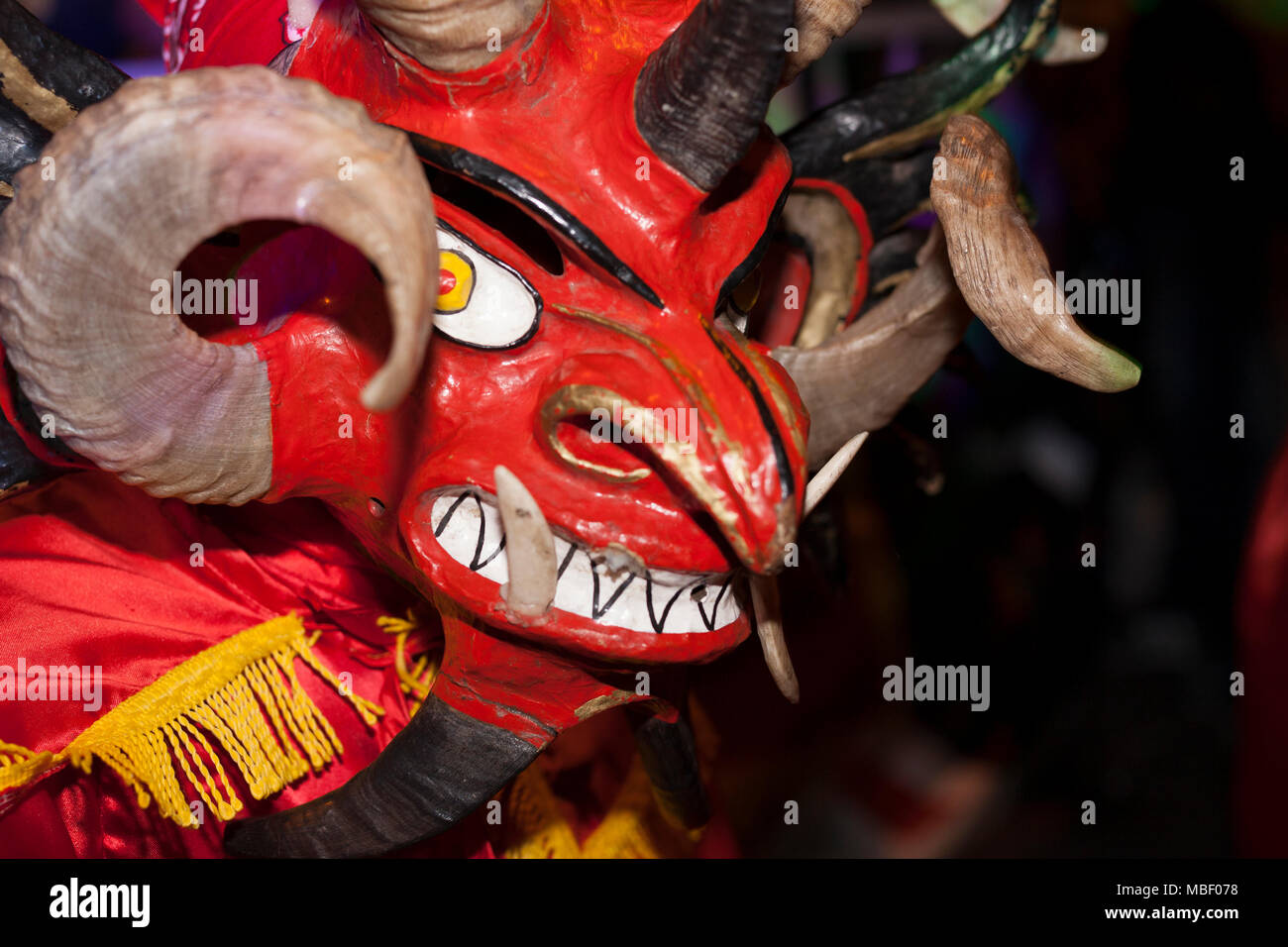 diabolic mask in Pillaro Stock Photo - Alamy