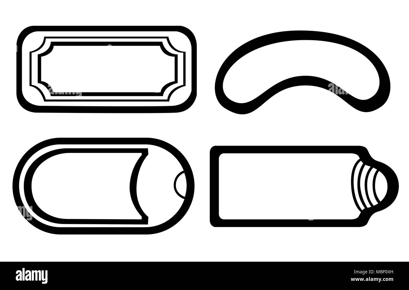 Black silhouette. Set of various pools. Swimming pool vector icon ...