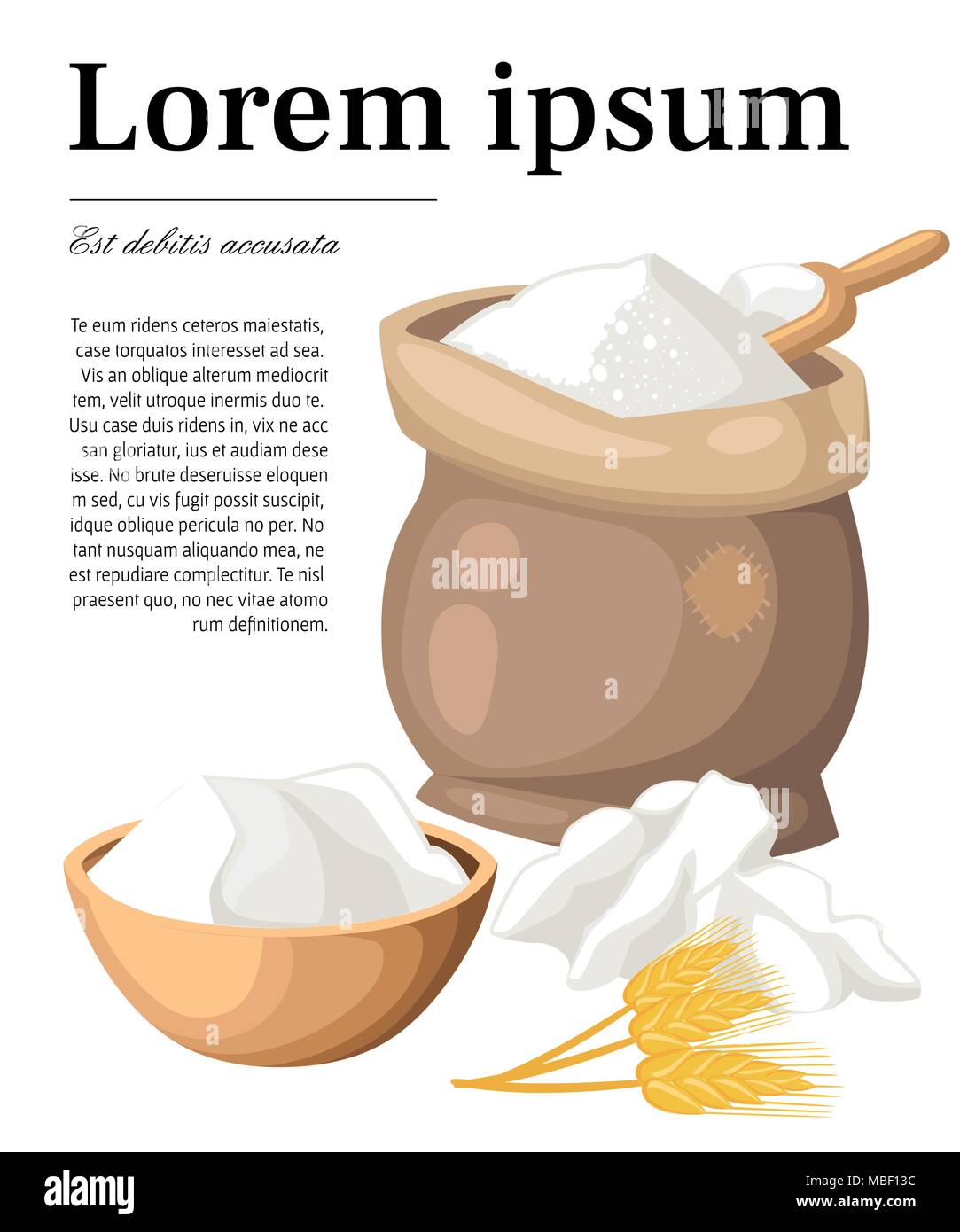 Cartoon bag flour hi-res stock photography and images - Alamy