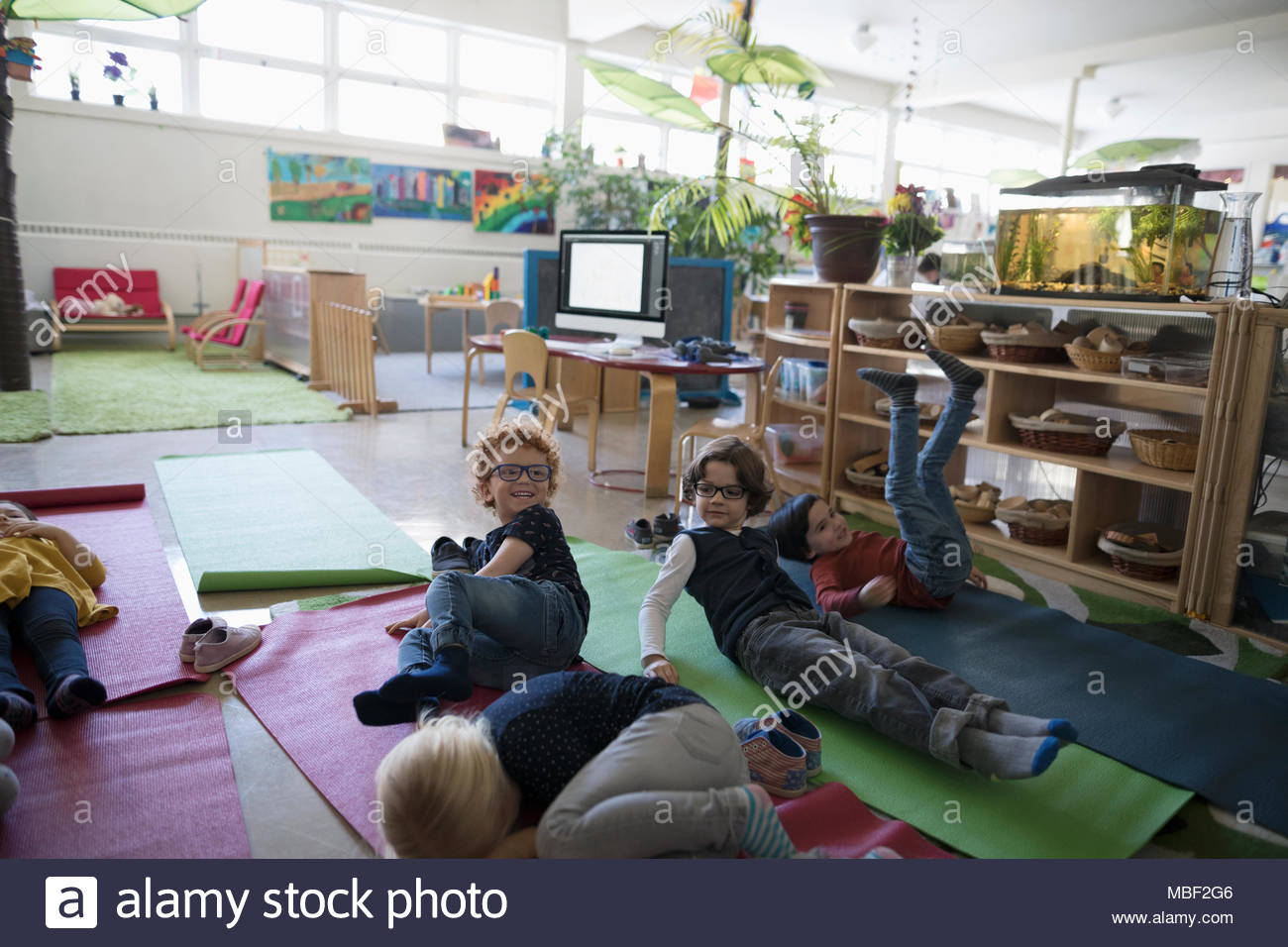 School nap time hi-res stock photography and images - Alamy