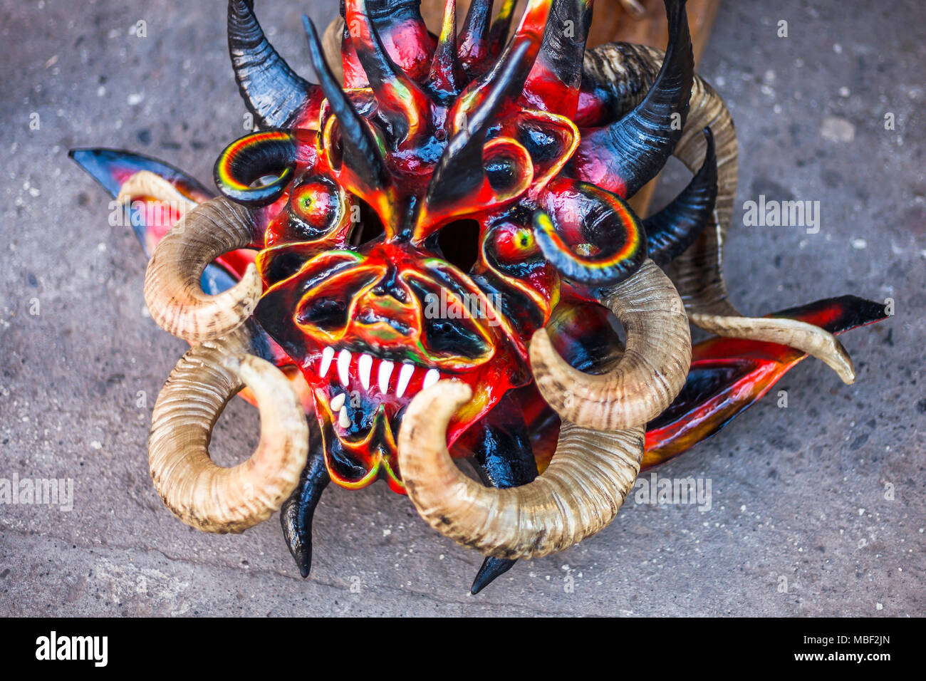 diabolic mask in Pillaro Stock Photo - Alamy