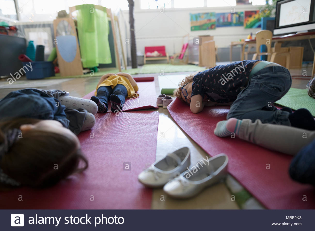 School nap time hi-res stock photography and images - Alamy