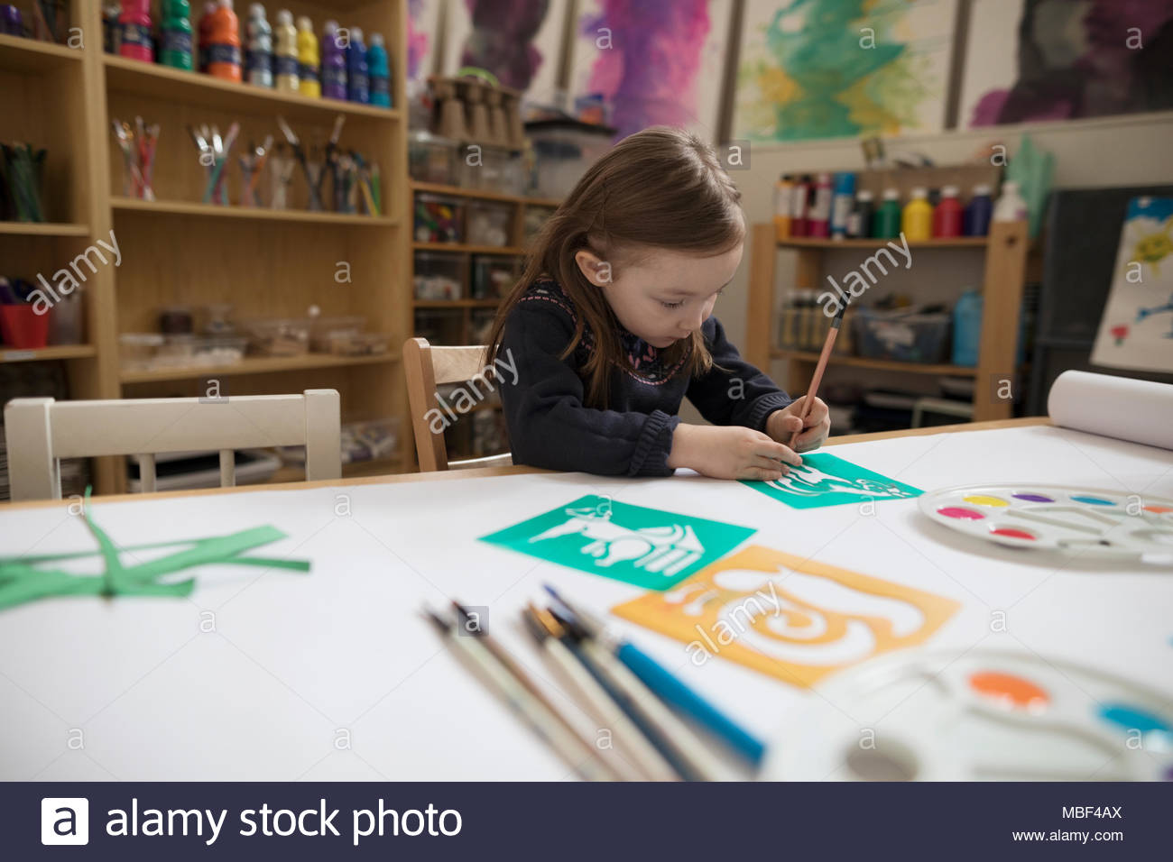 Girls classroom coloring hi-res stock photography and images - Alamy