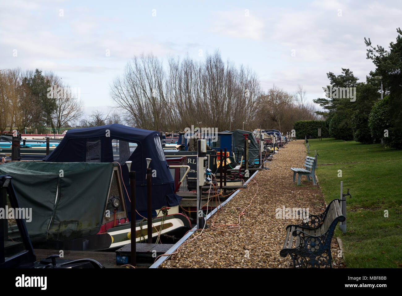 Marina at Isleham Stock Photo - Alamy