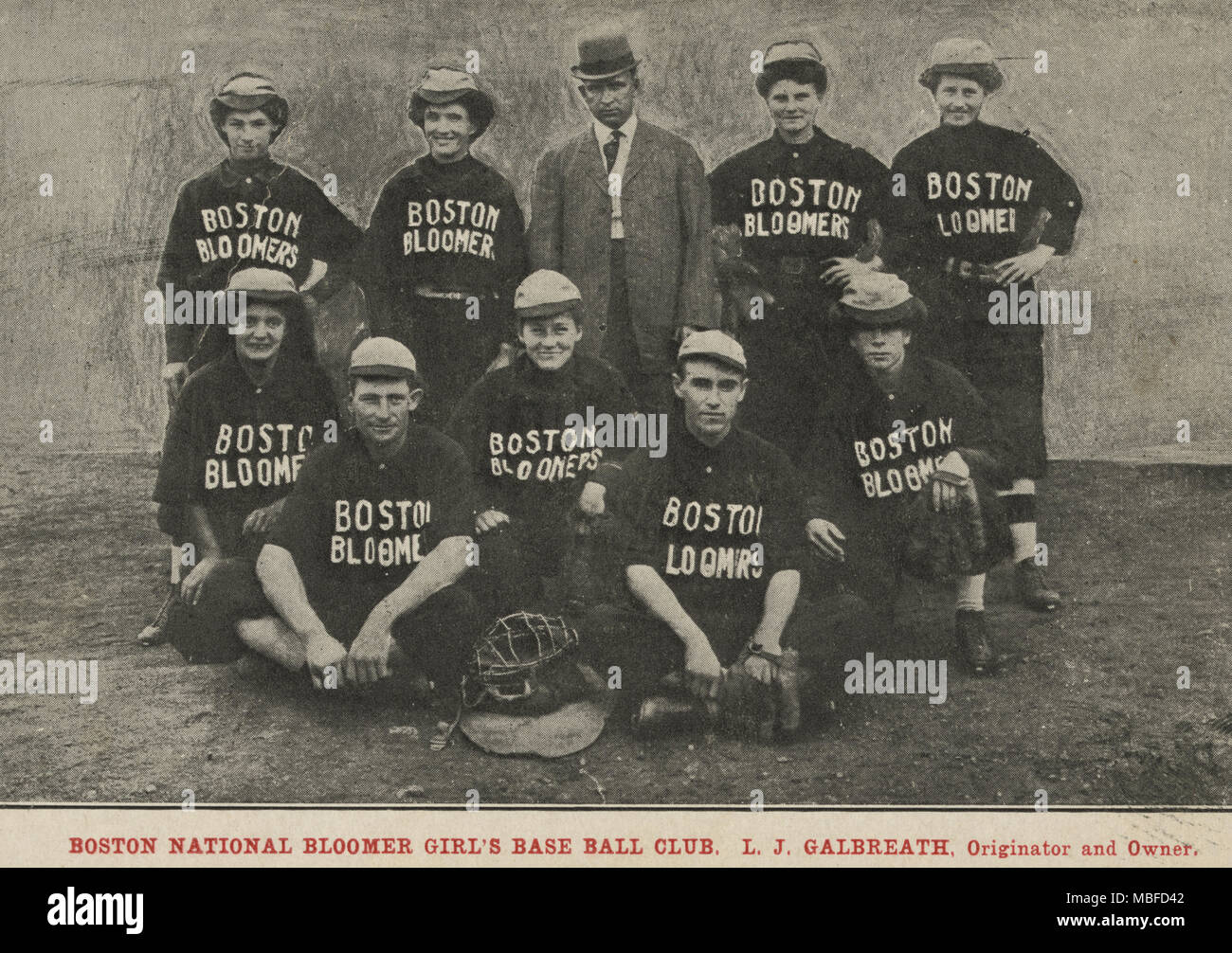 Bloomer Baseball Team Stock Photo - Alamy