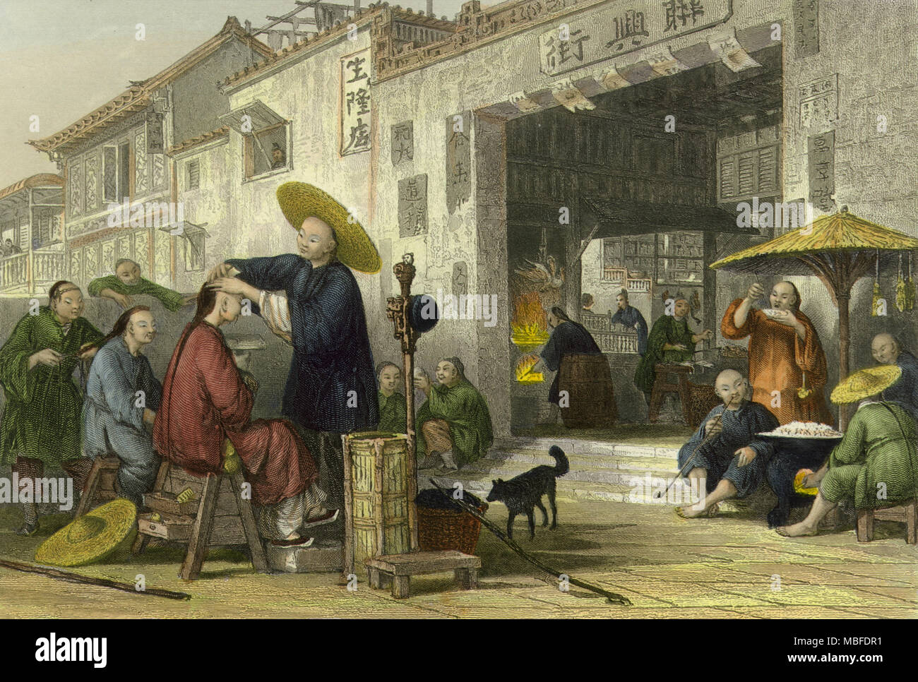 China chinese barber hi-res stock photography and images - Alamy