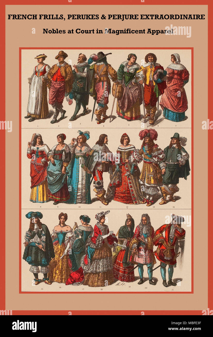 French frills, perukes & parure extraordinaire Stock Photo - Alamy