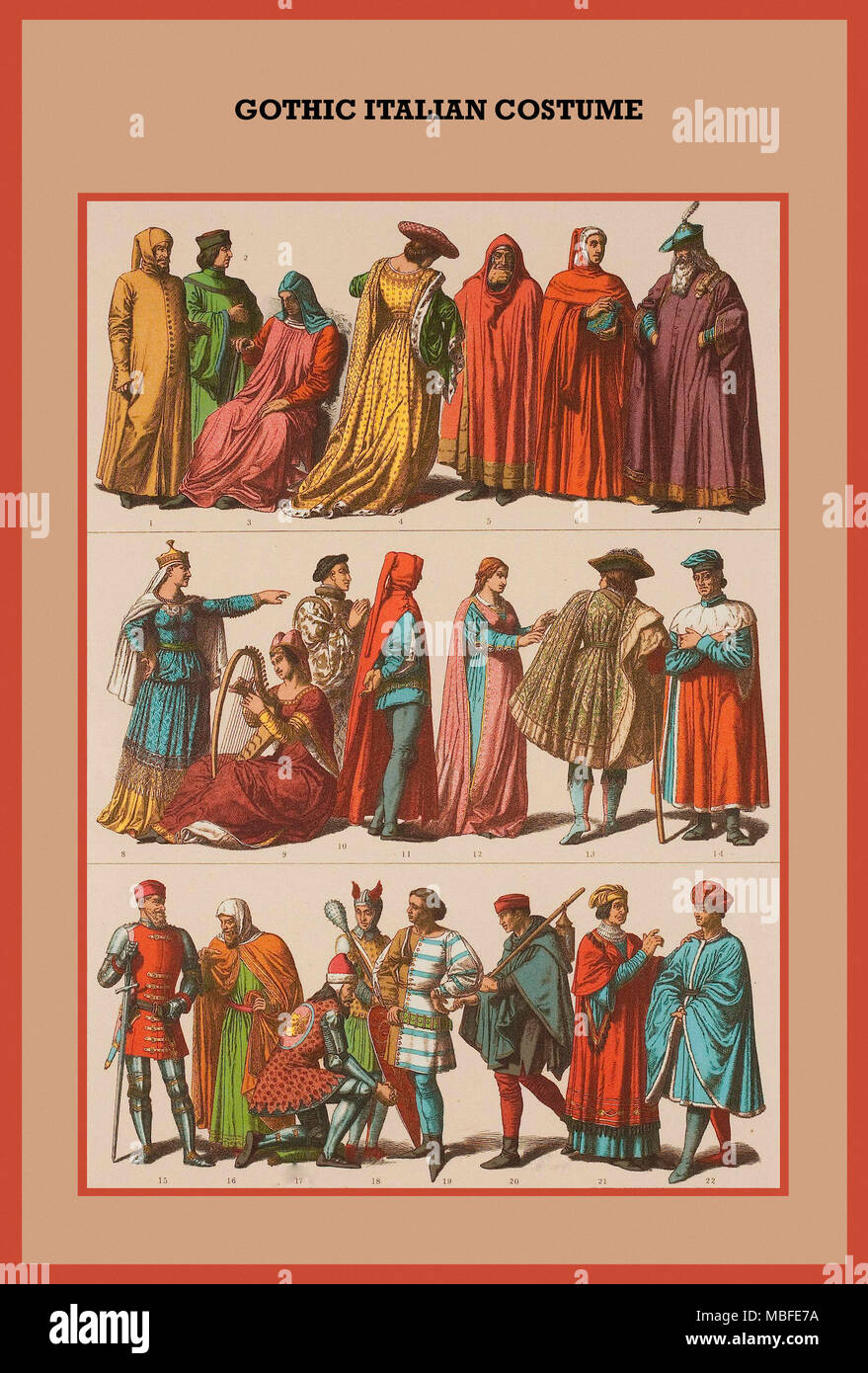 Gothic Italian costume Stock Photo - Alamy