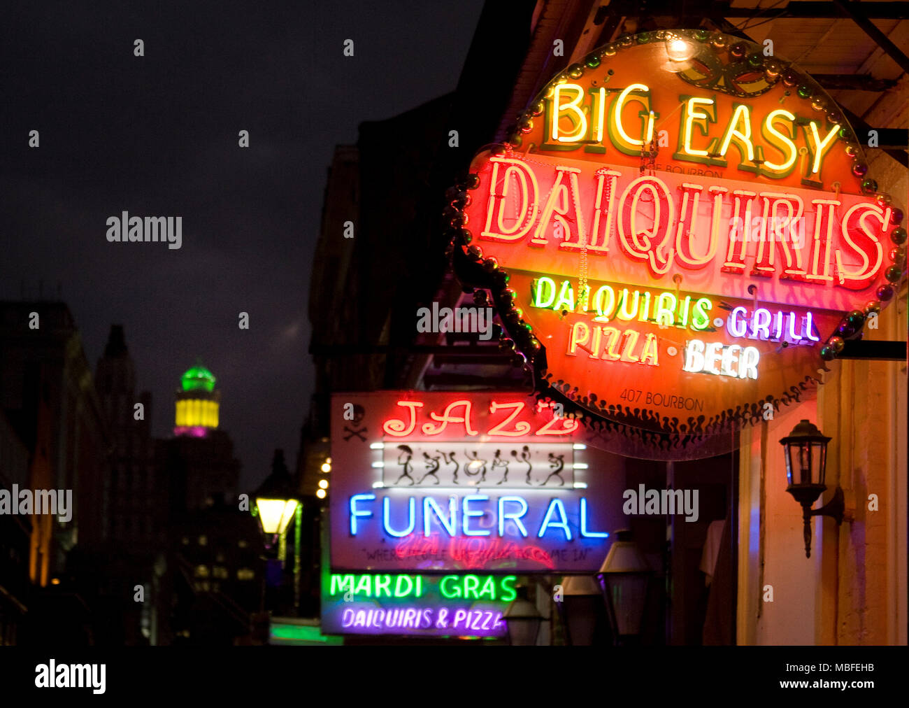 Neon Signs the French Quarter Stock Photo - Alamy