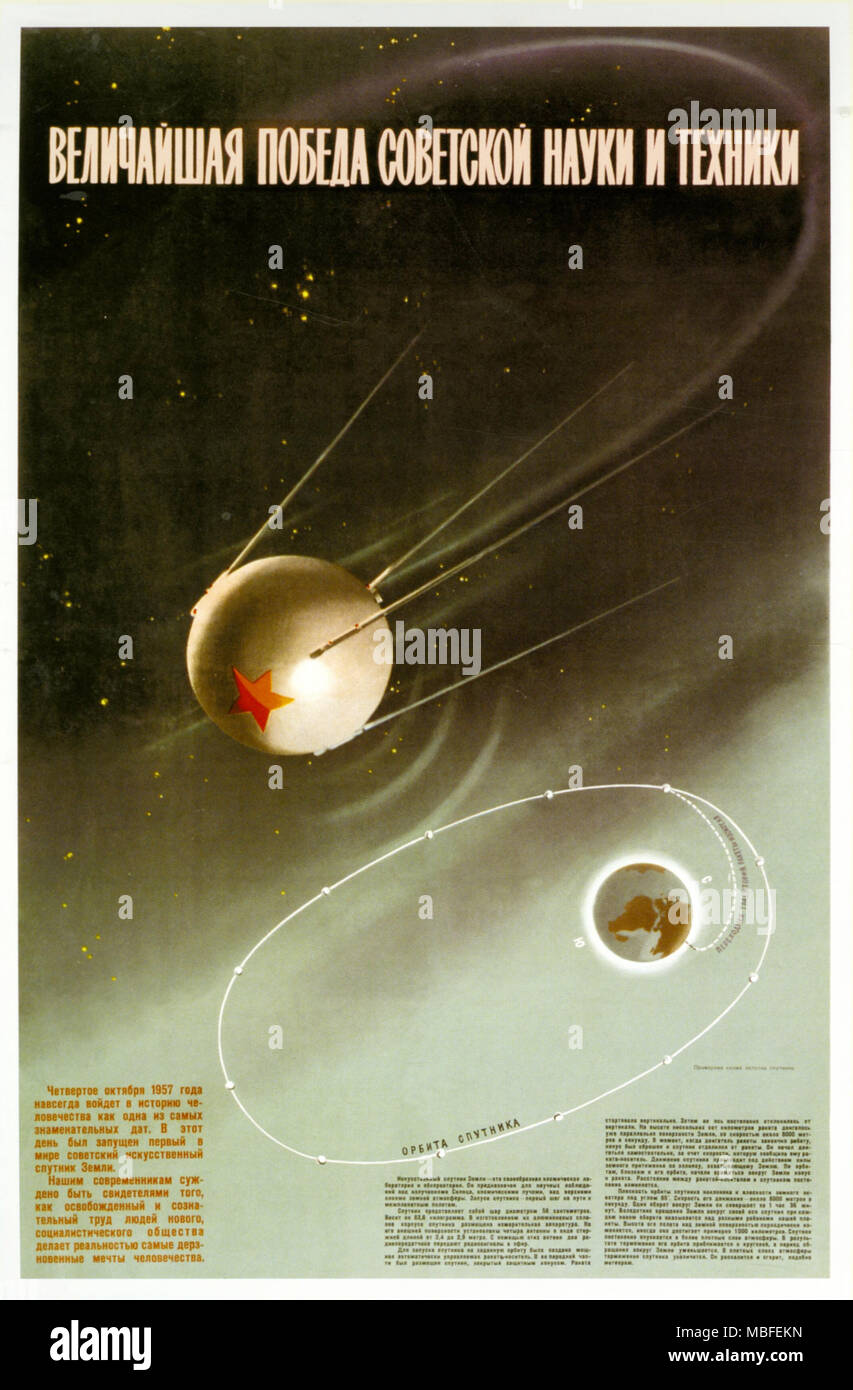 The Greatest Victory of Soviet Science & Technology Stock Photo - Alamy