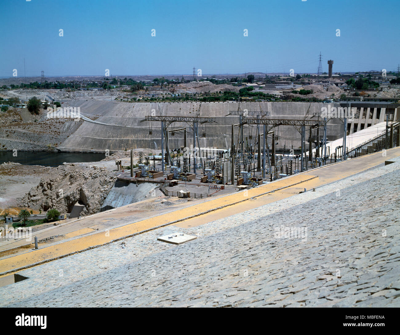 Aswan Egypt Aswan High Dam Lake Nasser Stock Photo - Alamy