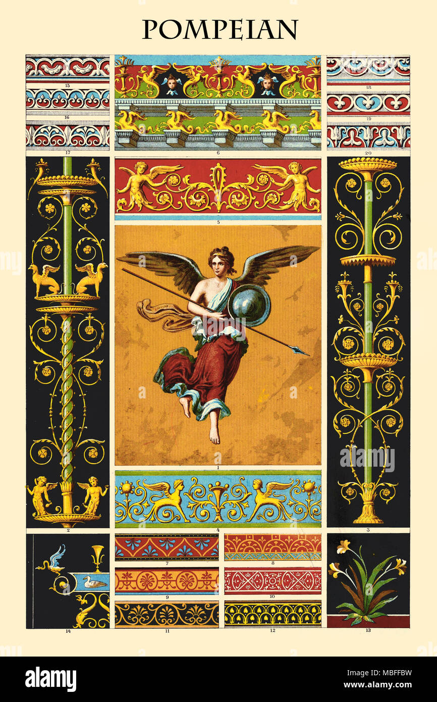 Pompeian wall painting hi-res stock photography and images - Alamy