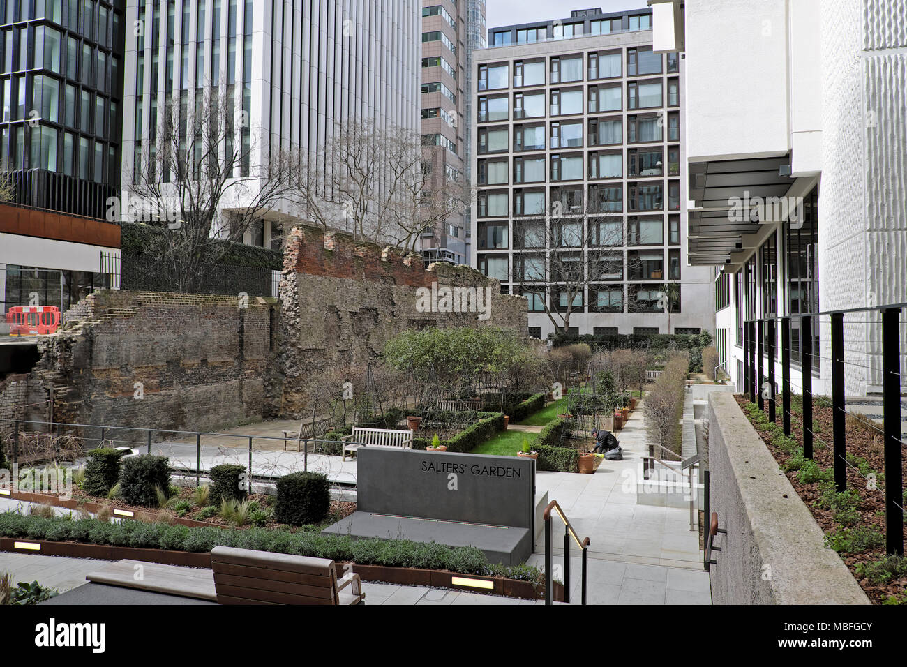 Salters Garden near St Alphage walled gardens and new modern ...