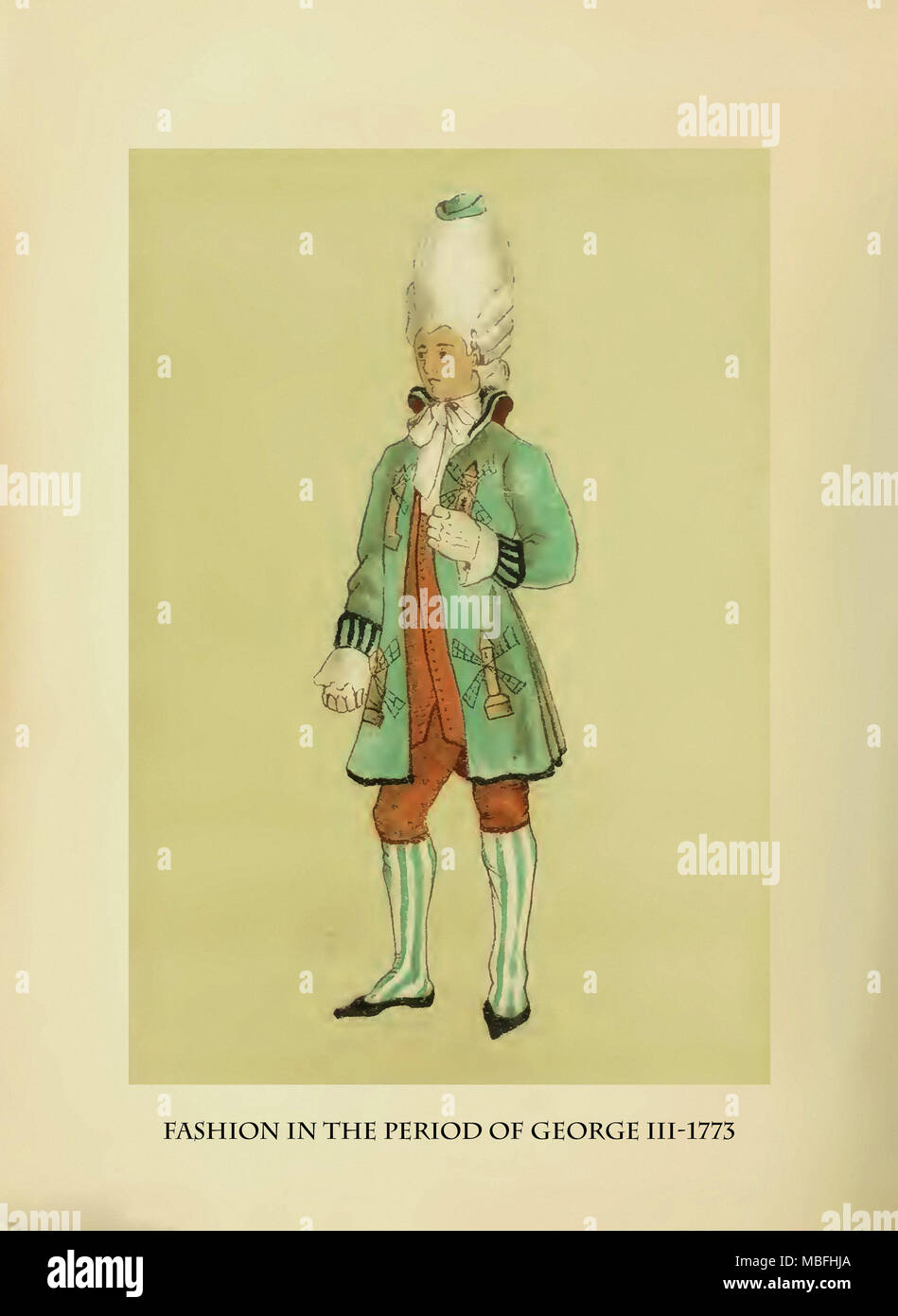 Fashion in the Period of George III Stock Photo - Alamy