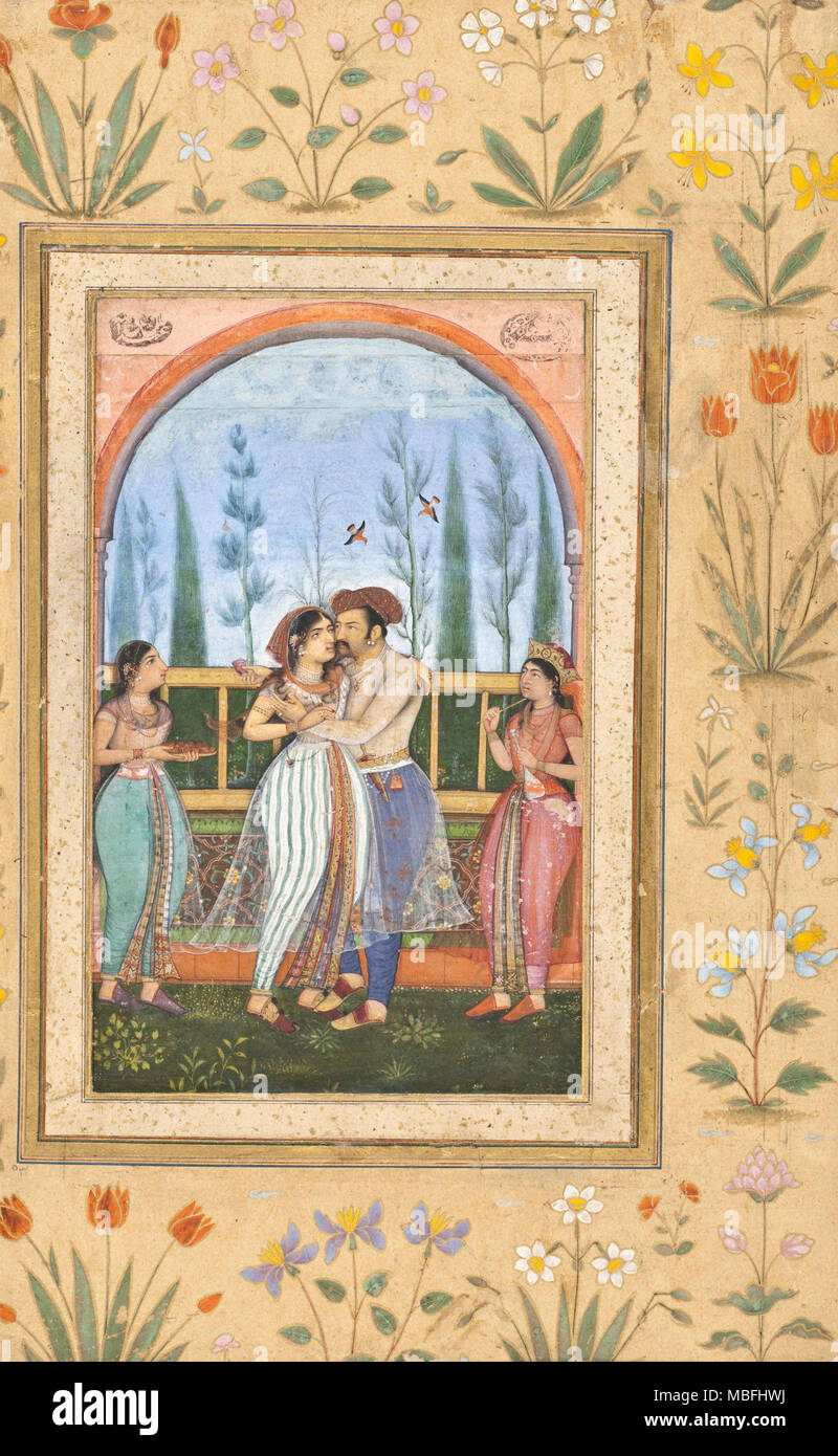 Dalliance on a Terrace Stock Photo - Alamy