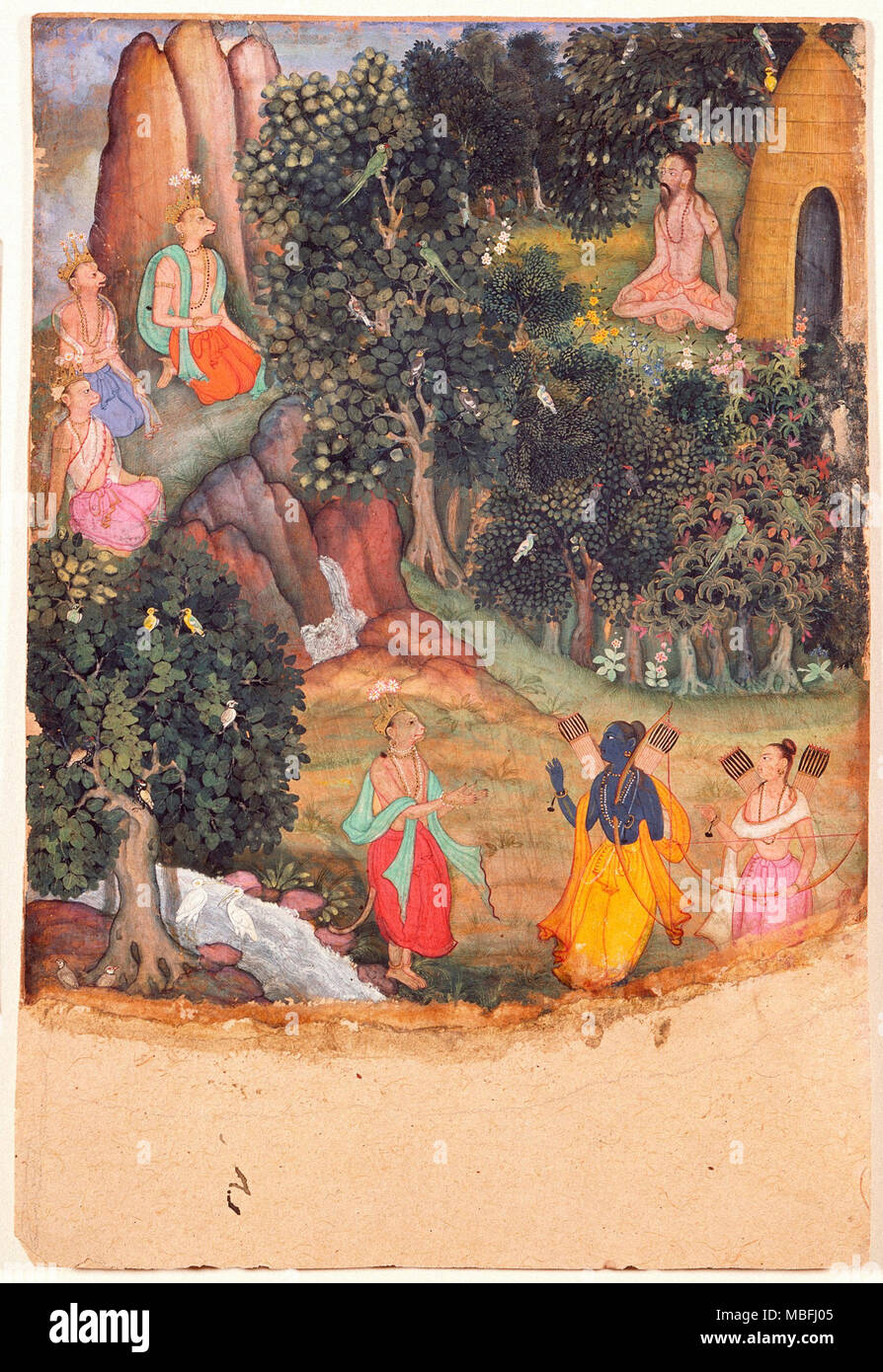 Rama and sugriva miniature hi-res stock photography and images - Alamy